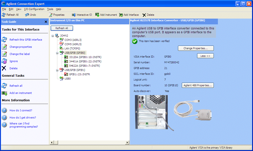 Agilent IO Suite Example