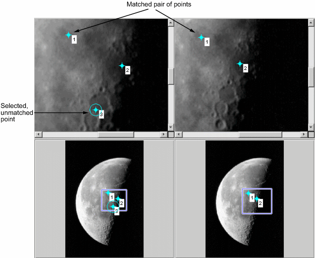 Selecting Control Points :: Image Registration (Image Processing Toolbox™)